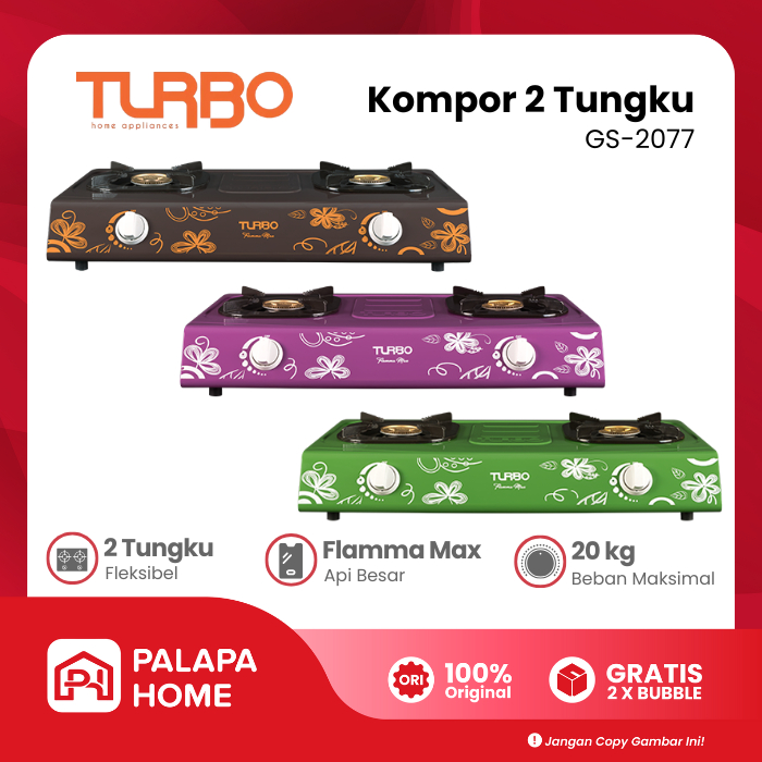 Jual Turbo Kompor Gas 2 Tungku Burner Kuningan Nyala Api Biru Besar ...
