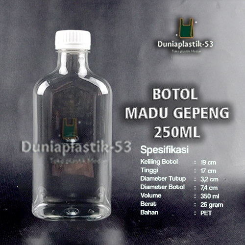 Jual BOTOL Madu / Botol Plastik Gepeng / BOTOL GEPENG - Per 10 Pcs ...