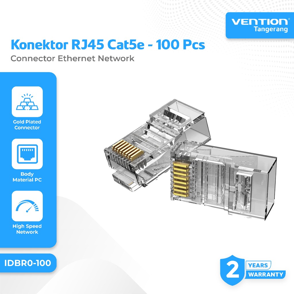 Jual Vention Connector LAN RJ45 UTP Cat5 Cat5E Fast Ethernet Network ...