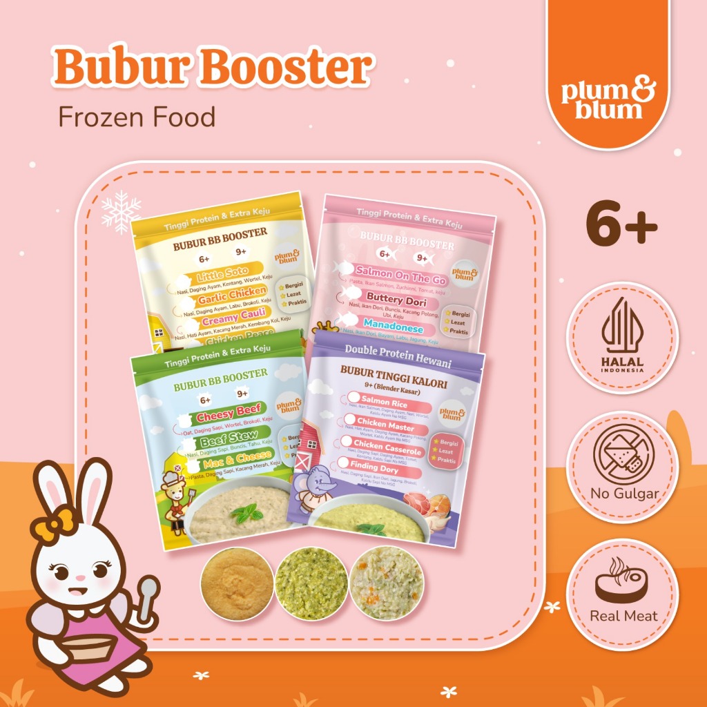 Jual Plum & Blum Bubur Bayi BB Booster Mpasi Frozen Siap santap - 1 ...