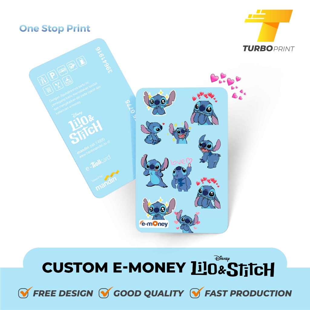 Jual E MONEY LILO & STITCH / FLAZZ BCA LILO & STITCH / EMONEY LUCU ...