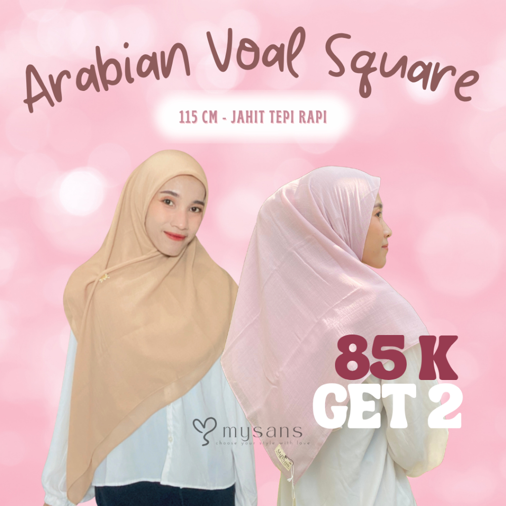 Jual Arabian Voile Square 115 cm - mysans.id - Segiempat Arabian Voal ...
