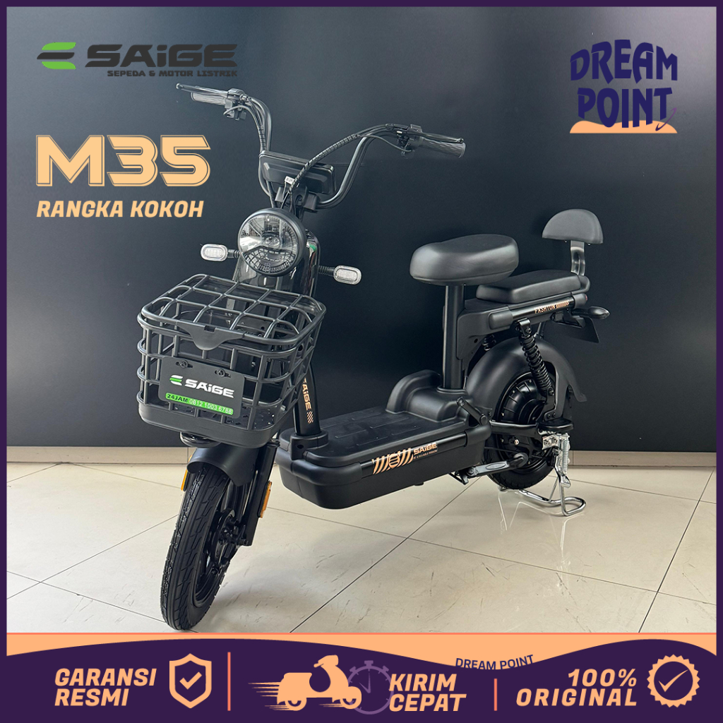 Jual Sepeda Listrik SaiGe M35 Keranjang Depan 500watt Sepeda Listrik ...