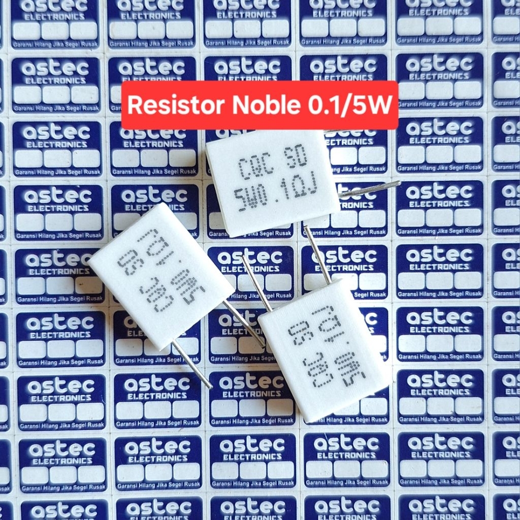 Jual Resistor Noble 0.1 5W Resistor Gepeng 0.1 5W | Shopee Indonesia