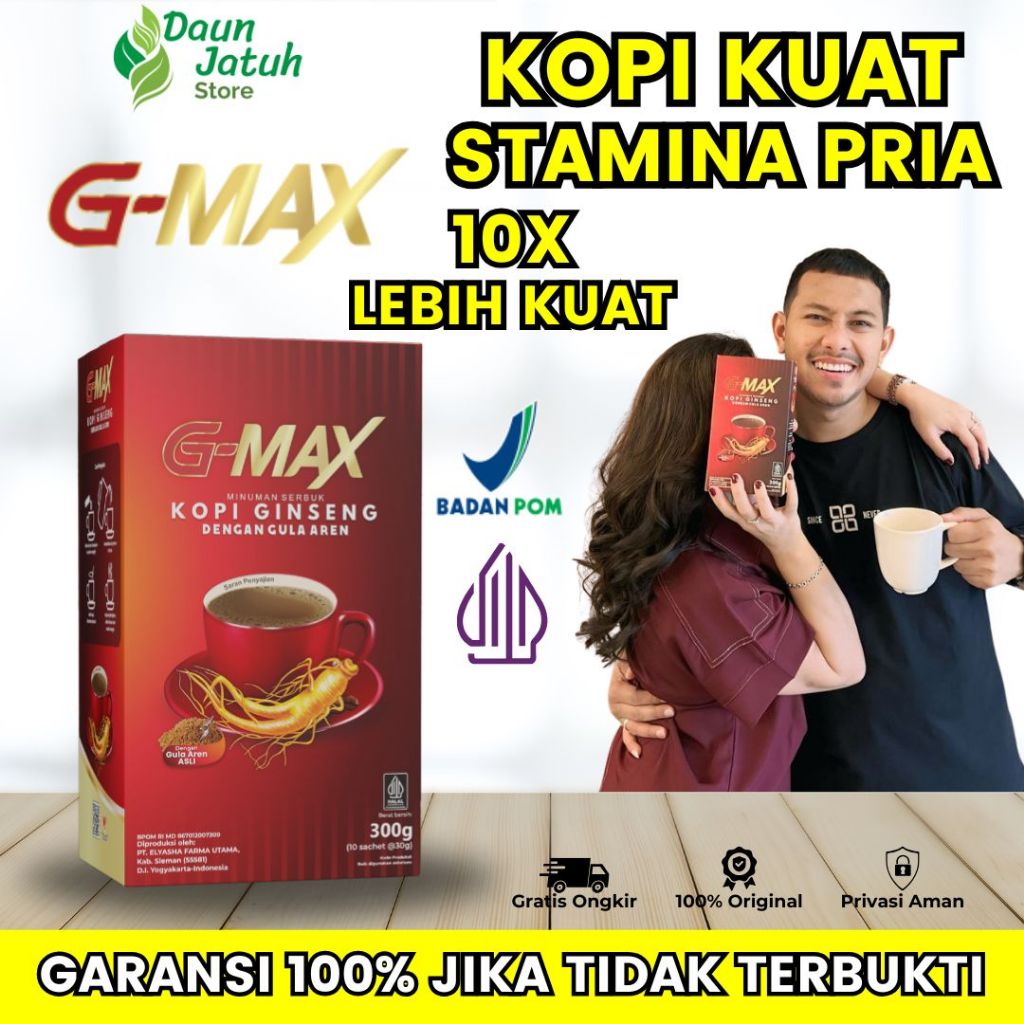 Jual KOPI G-MAX ORIGINAL - Kopi Gingseng Penambah Stamina Untuk Pria ...