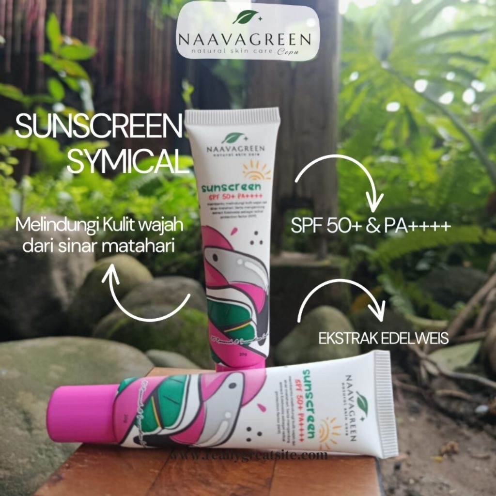 Jual Naavagreen Sunscreen Chemical SPF 50 PA+++ - Melindungi dari Sinar ...