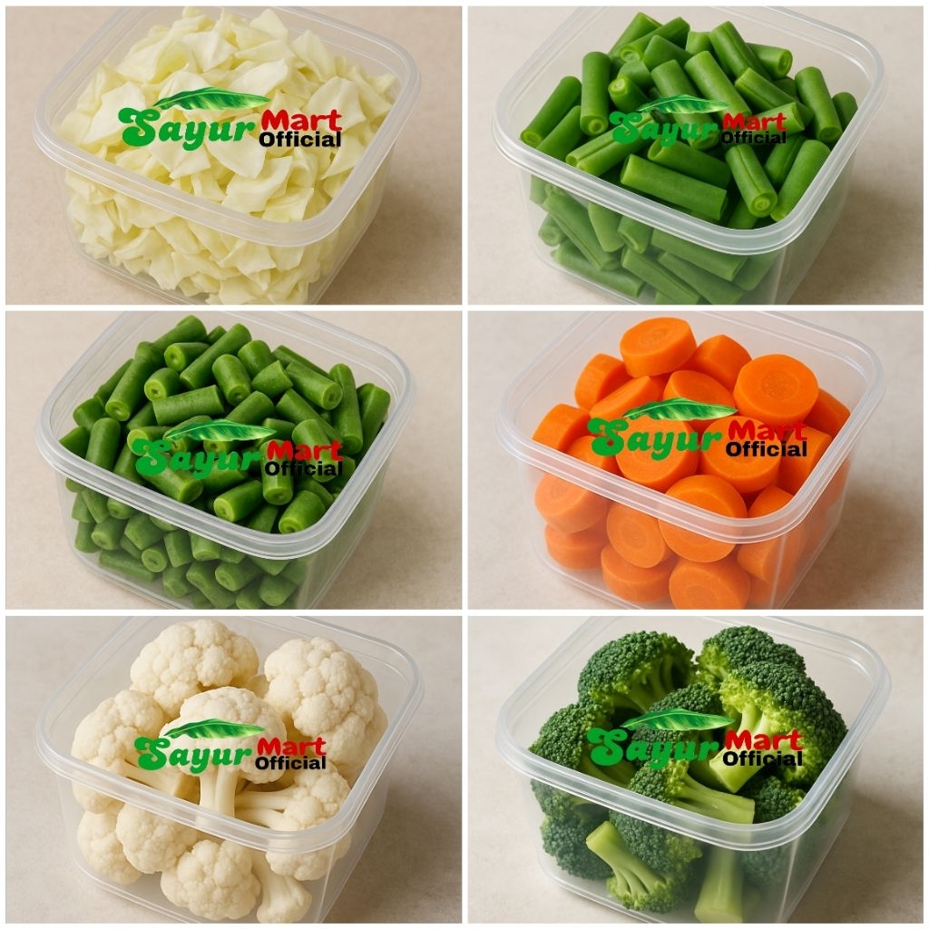 Jual Sayur Potong Bersih Kol/Kacang Panjang/Buncis/Wortel/Kembang Kol ...
