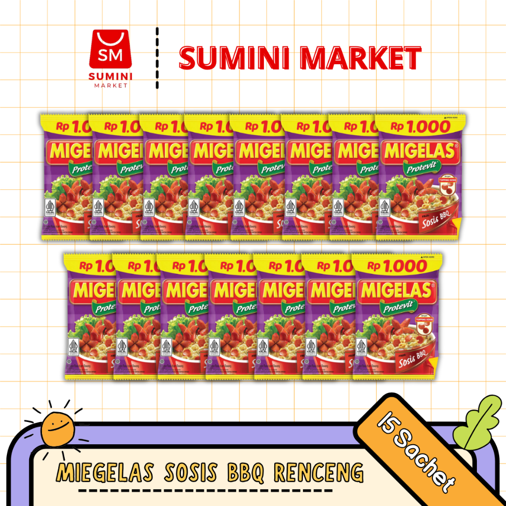 Jual [SM] Migelas Rasa Sosis BBQ Renceng | Shopee Indonesia