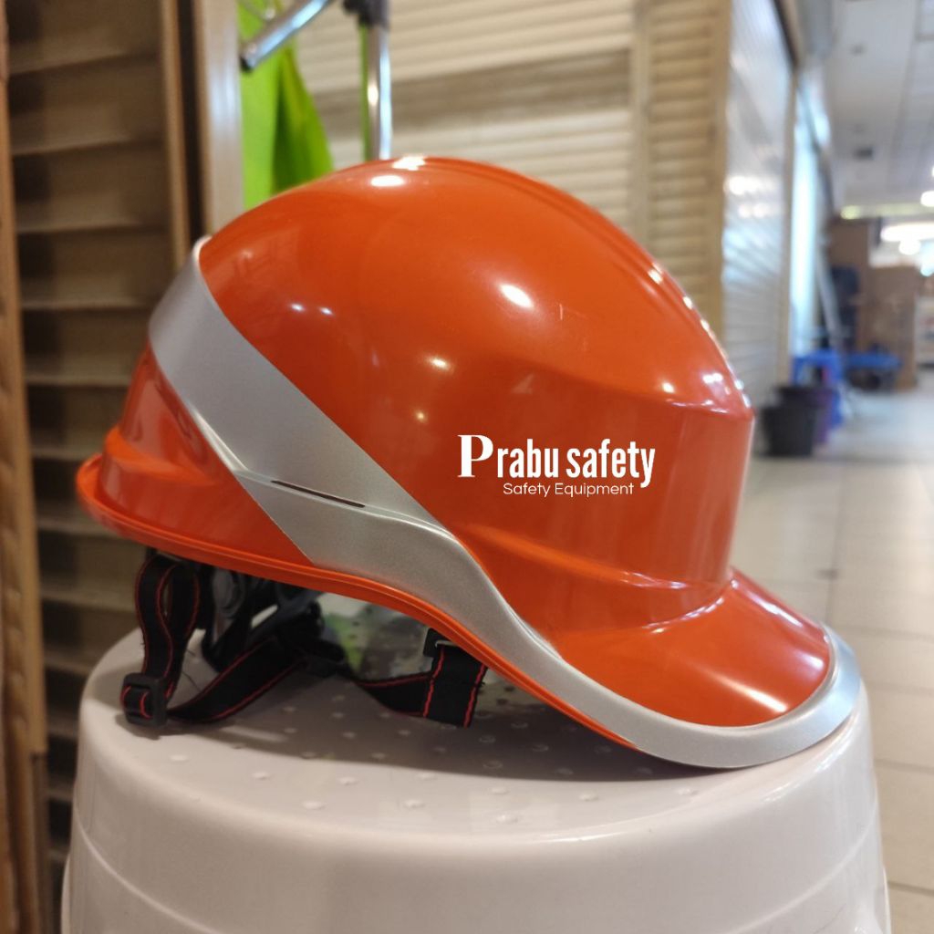 Jual HELM SAFETY KERJA MSA BASE BALL ABS WARNA ORANGE - SAFETY HELMET ...