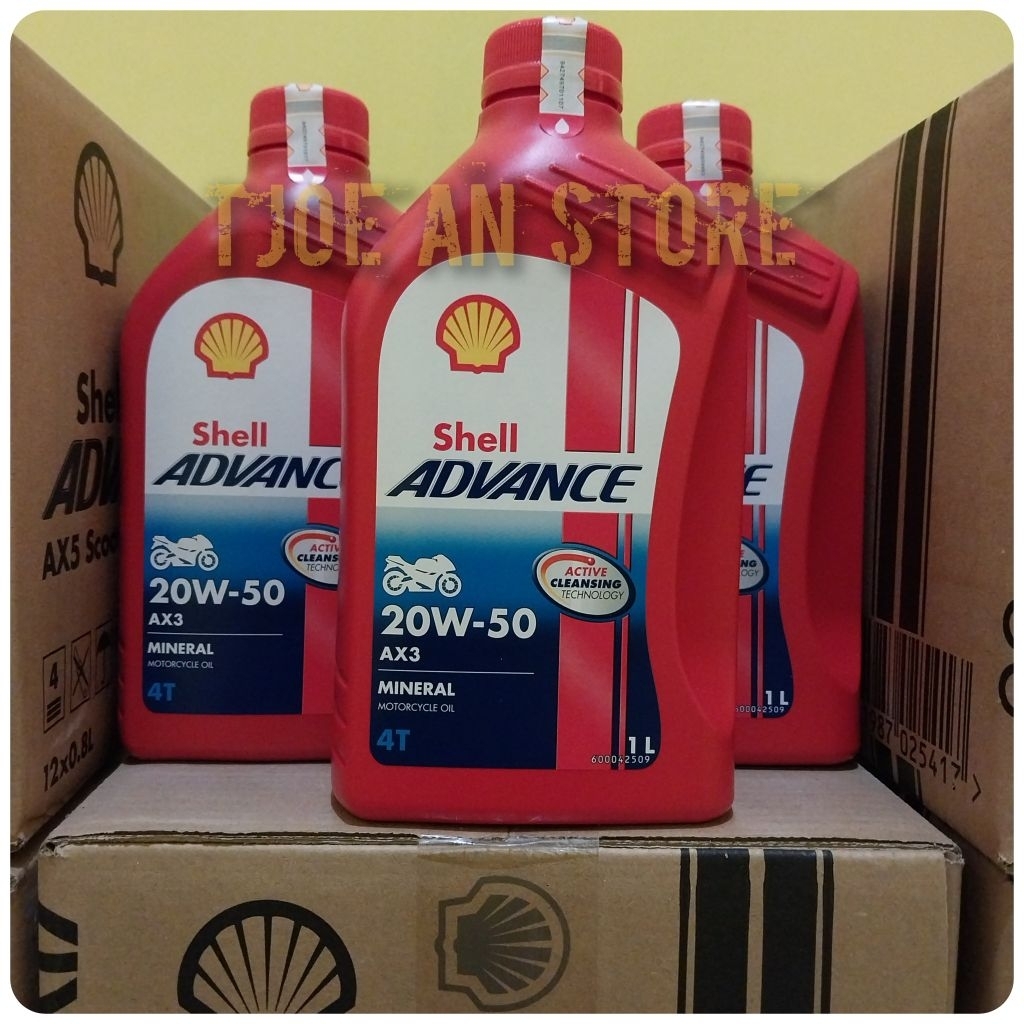 Jual Oli Mesin Motor Shell Advance AX3 20W-50 Manual 1L Dijamin Ori ...