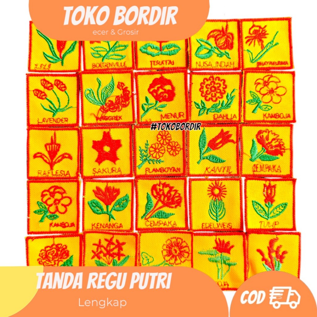 Jual Tanda regu Pramuka putri / Bunga ( lengkap ) | Shopee Indonesia