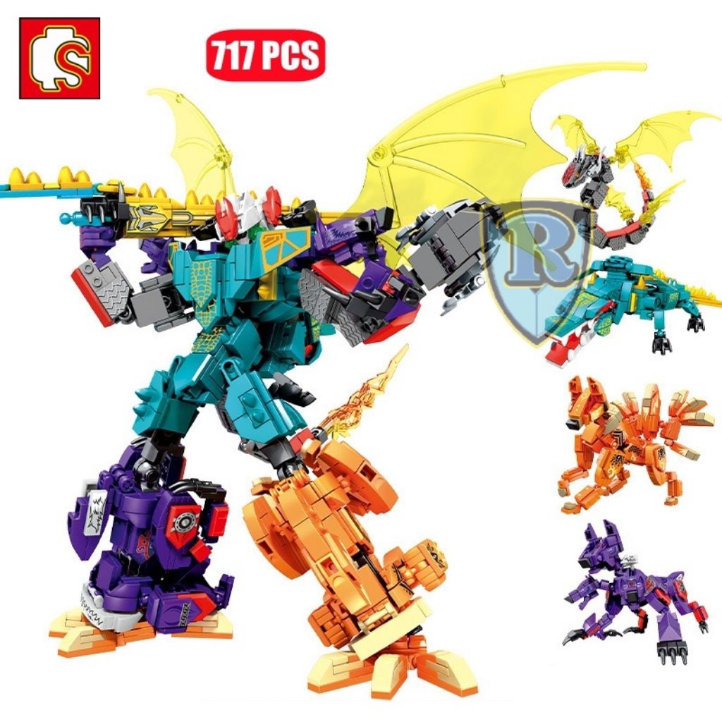 Jual Sembo Block Therion Totems 103266-69 Bricks Sacred Beast Totem ...