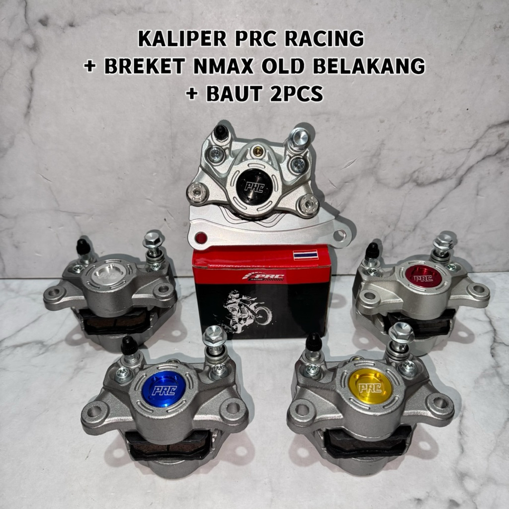 Jual Paket Kaliper 2P 2 Piston Koin PRC Racing Nmax Belakang Old Plus Breket Kaliper Plus Baut ...