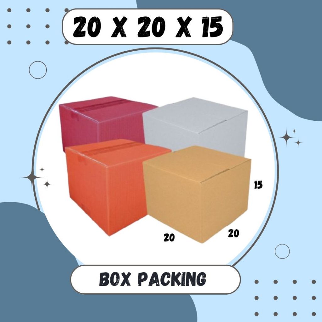 Jual Box Packing 20x20x15 Kardus A1 Karton Dus Kotak Kemasan Sparepart ...