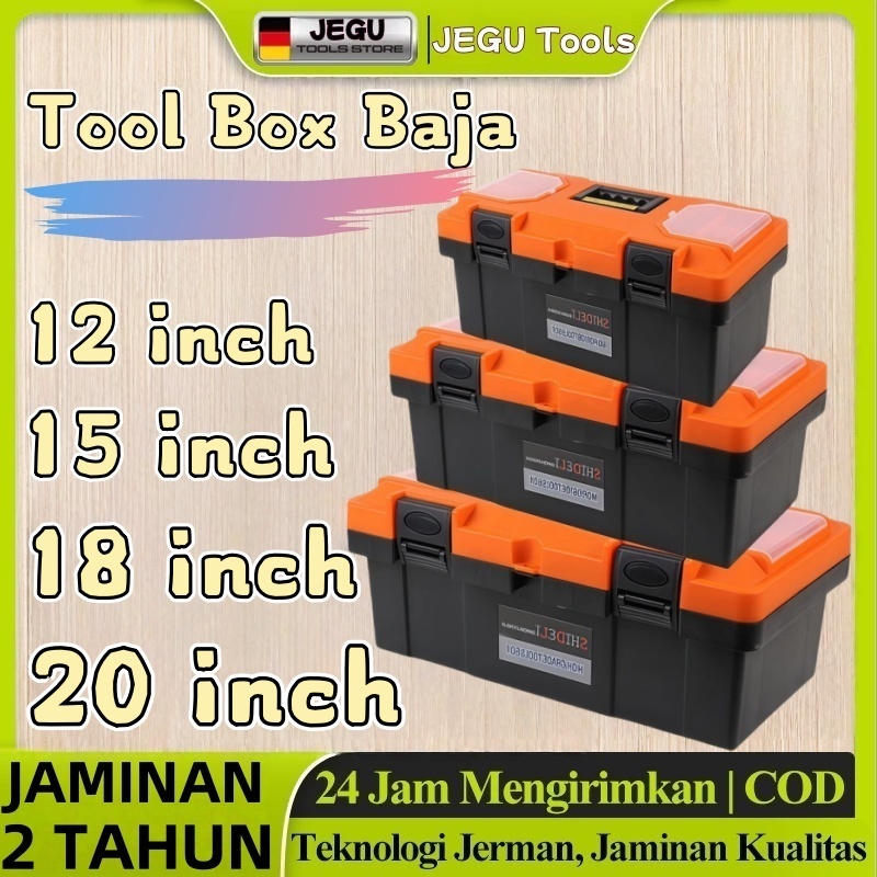 Jual 【JEGU】Tool Box/Box Kunci Perkakas Bahan PP Tool Box 12/15/18/20 ...