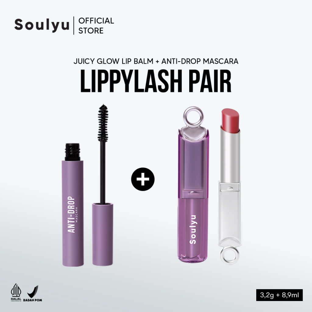 Jual SOULYU Lippylash Pair - Juicy Glow Lip Balm + Anti-Drop Mascara ...