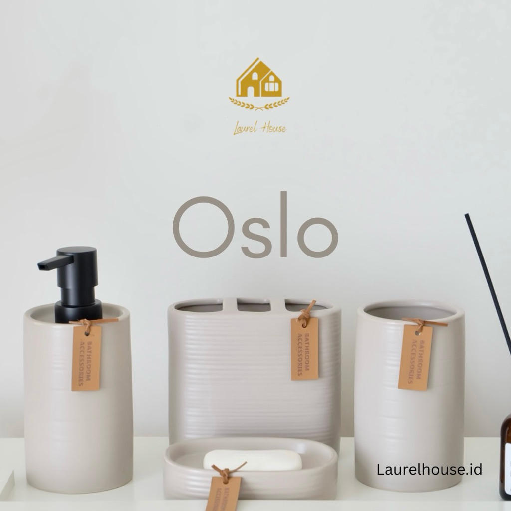 Jual OSLO bathroom accesories 1 Set 4 pieces Tempat kotak Sabun ...