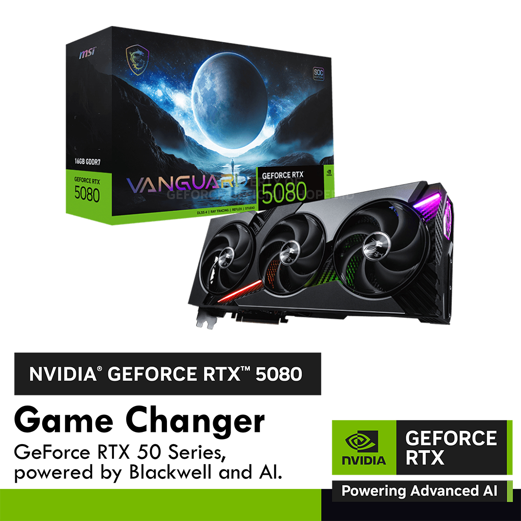 Jual MSI GeForce RTX 5080 VANGUARD SOC | 16GB GDDR7 | Shopee Indonesia