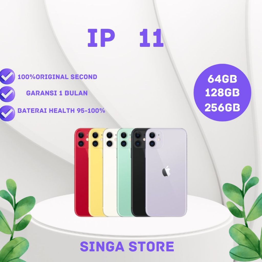 Jual IP 11 64gb /128gb /256gb Fullset Lcd Original Mulus No Recond No Refurbish AIPHONE 11 64GB ...