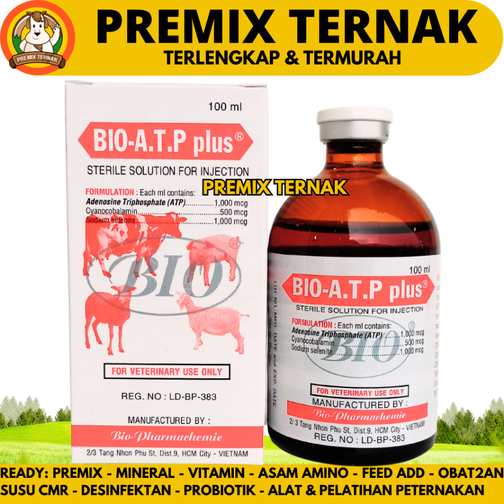 Jual BIO ATP PLUS 100ML - Vitamin Hewan untuk Energi Instan Penguat ...