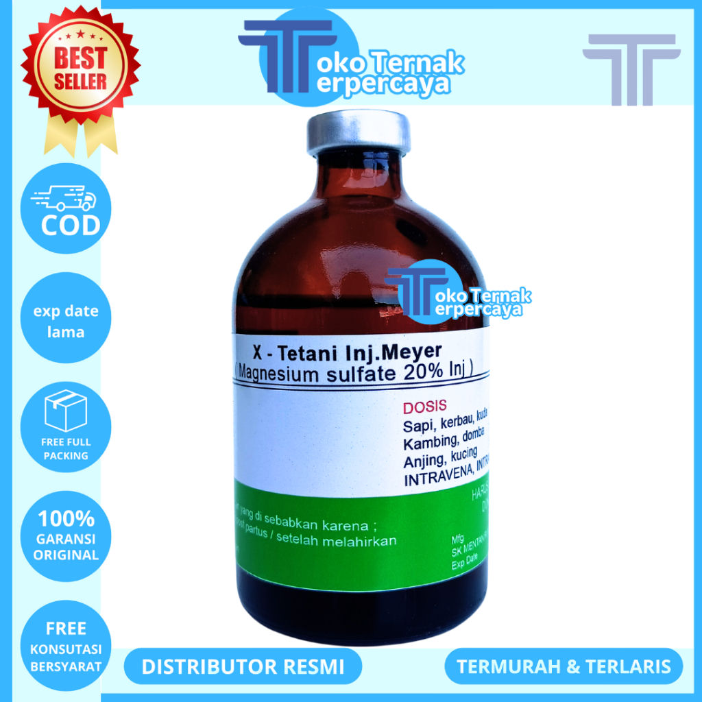 Jual X-TETANI INJ 100ML MEYER - Obat Kejang Otot Pada Hewan Keracunan ...