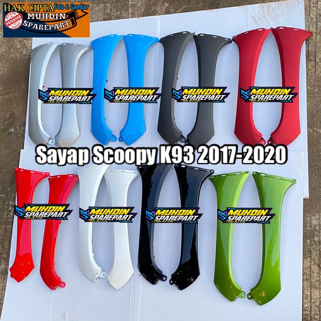 Jual Sayap Body Depan Scoopy K93 Tahun 2017/2018/2019/2020 merah hitam ...