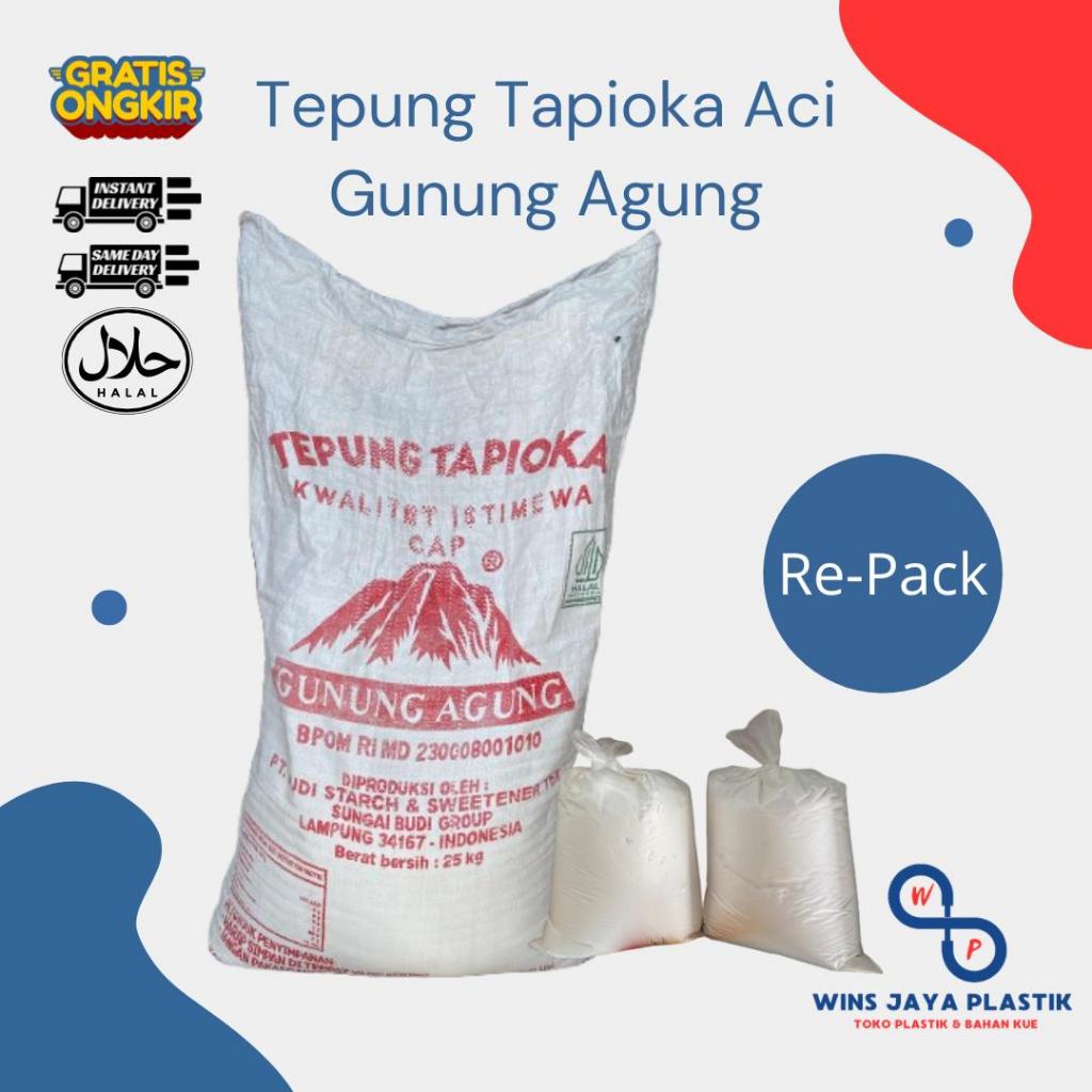 Jual Tepung Tapioka Aci Gunung | Re-pack 1Kg, 500gr, 250gr | Tapioka ...