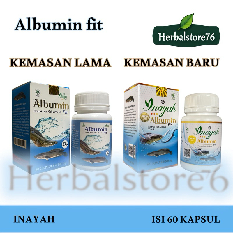 Jual Albumin Fit Kapsul Ekstrak Ikan Gabus Inayah | Shopee Indonesia