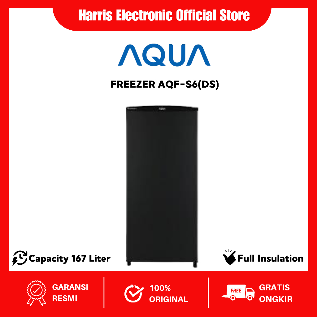 Jual AQUA Freezer AQF - S6(DS) - AQFS6DS Kulkas 1 Pintu | Shopee Indonesia