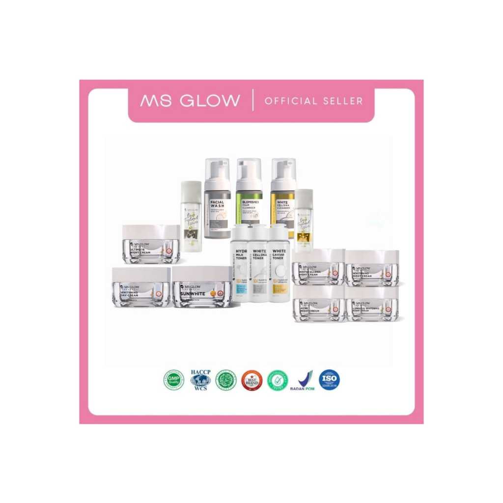 Jual MS GLOW PAKET WAJAH BARU PAKET BOOSTER SERIES WHITENING /ACNE ...