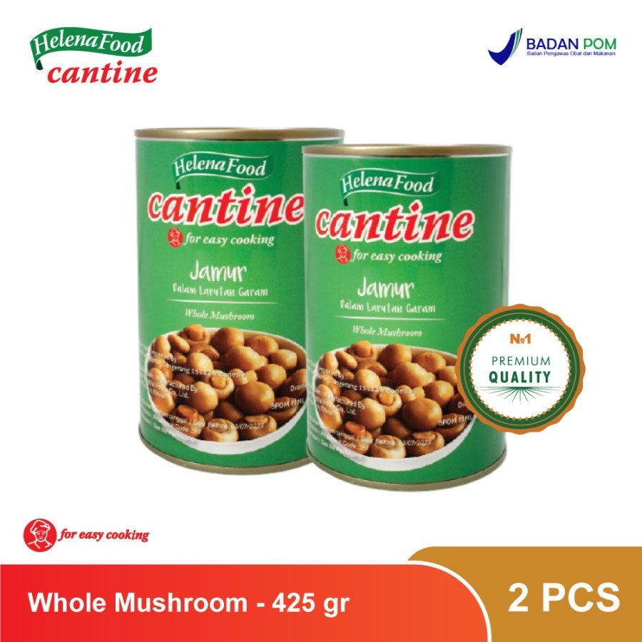 Jual JAMUR Kemasan Kaleng Cantine / Whole Mushroom 425 Gr - PROMO 2 Pcs ...