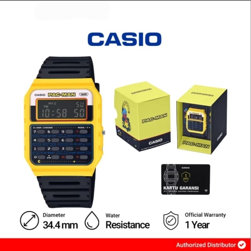 Jual Jam Tangan Casio Unisex CA-53WPC-1B PAC-MAN Collaboration ...