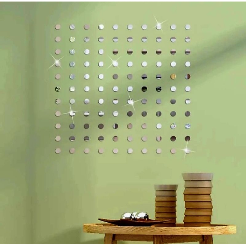 Jual Kaca Cermin Asli Bulat Aesthetic 2cm 30 Pcs Bahan Kerajinan Tangan ...