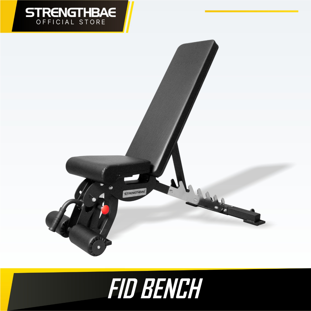 Jual FID Bench STRENGTHBAE Adjustable Bench Flat Incline Decline Kursi ...