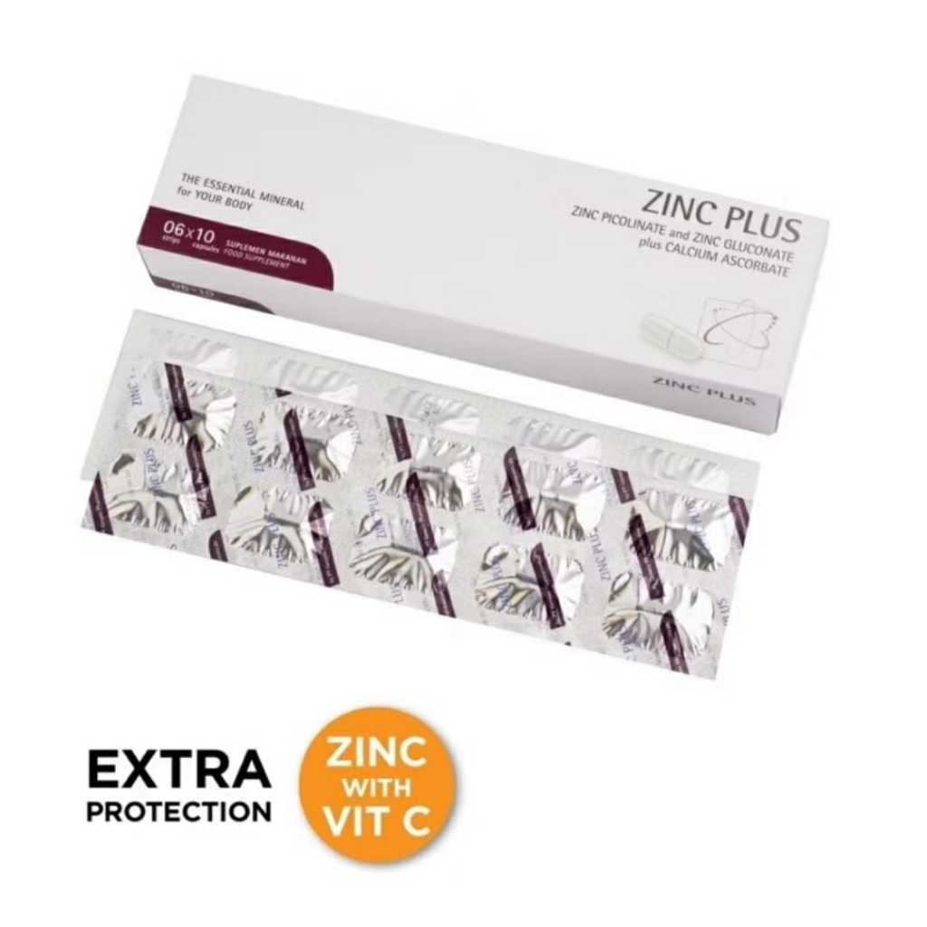 Jual Zinc Plus Erha Box isi 60 Tablet / VItamin & Suplemen Mencega ...