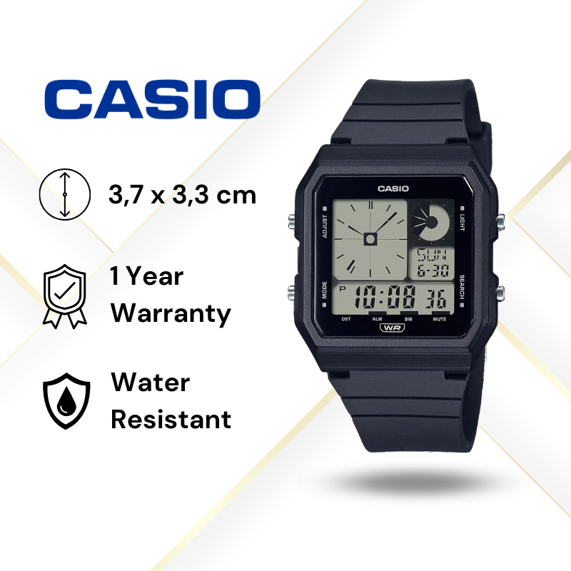 Jual JAM TANGAN CASIO LF-20W-1A ORIGINAL - LF 20WH 1A HITAM CASIO ORIGINAL | Shopee Indonesia