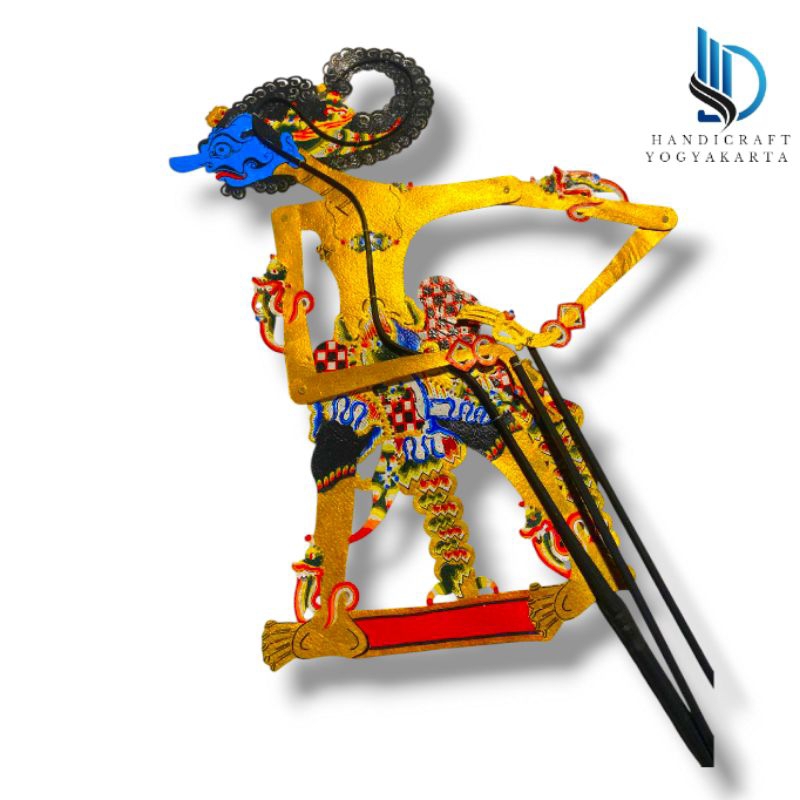 Jual Wayang Kulit Asli ANTASENA Ukuran Standar Dalang Gapit Bambu ...