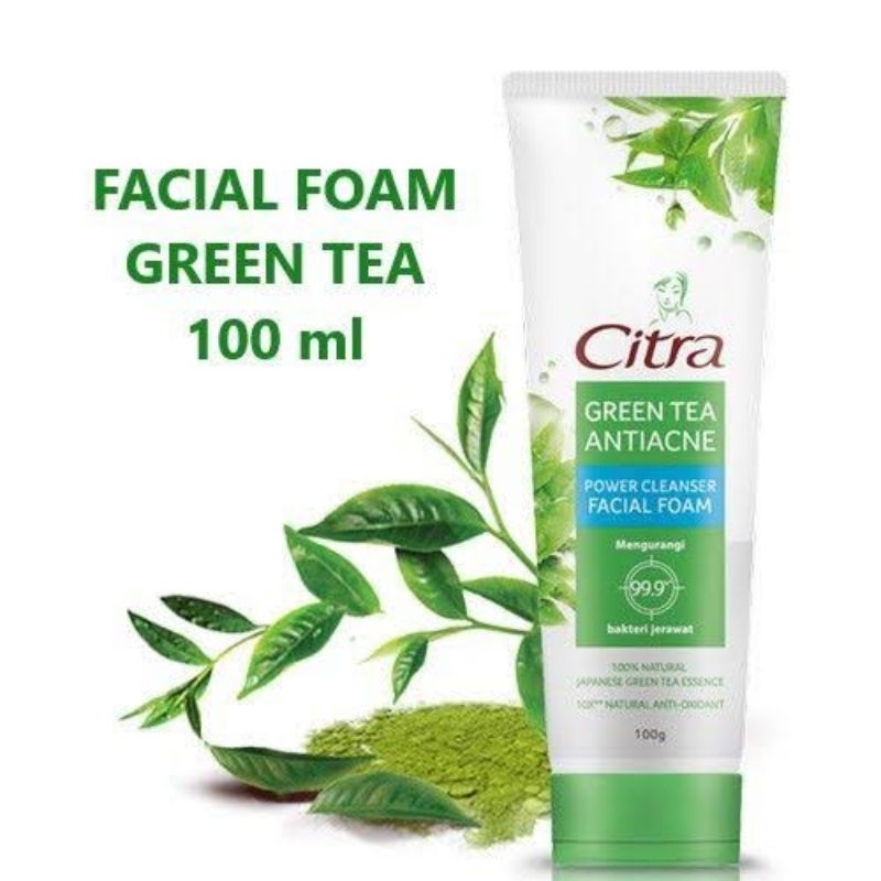 Jual Citra Green Tea AntiAcne Facial Foam 100ML | Shopee Indonesia