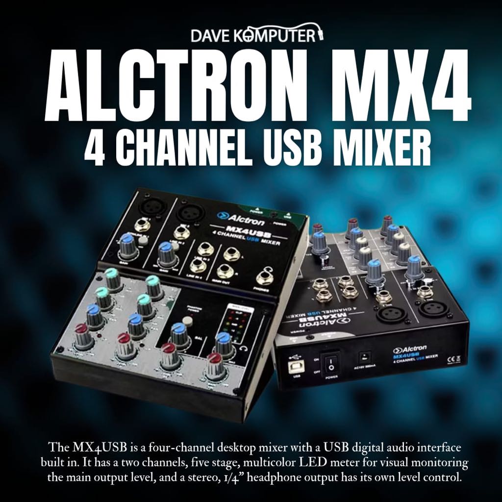 Jual Alctron MX4 / MX-4 / MX 4 USB MIXER | Shopee Indonesia
