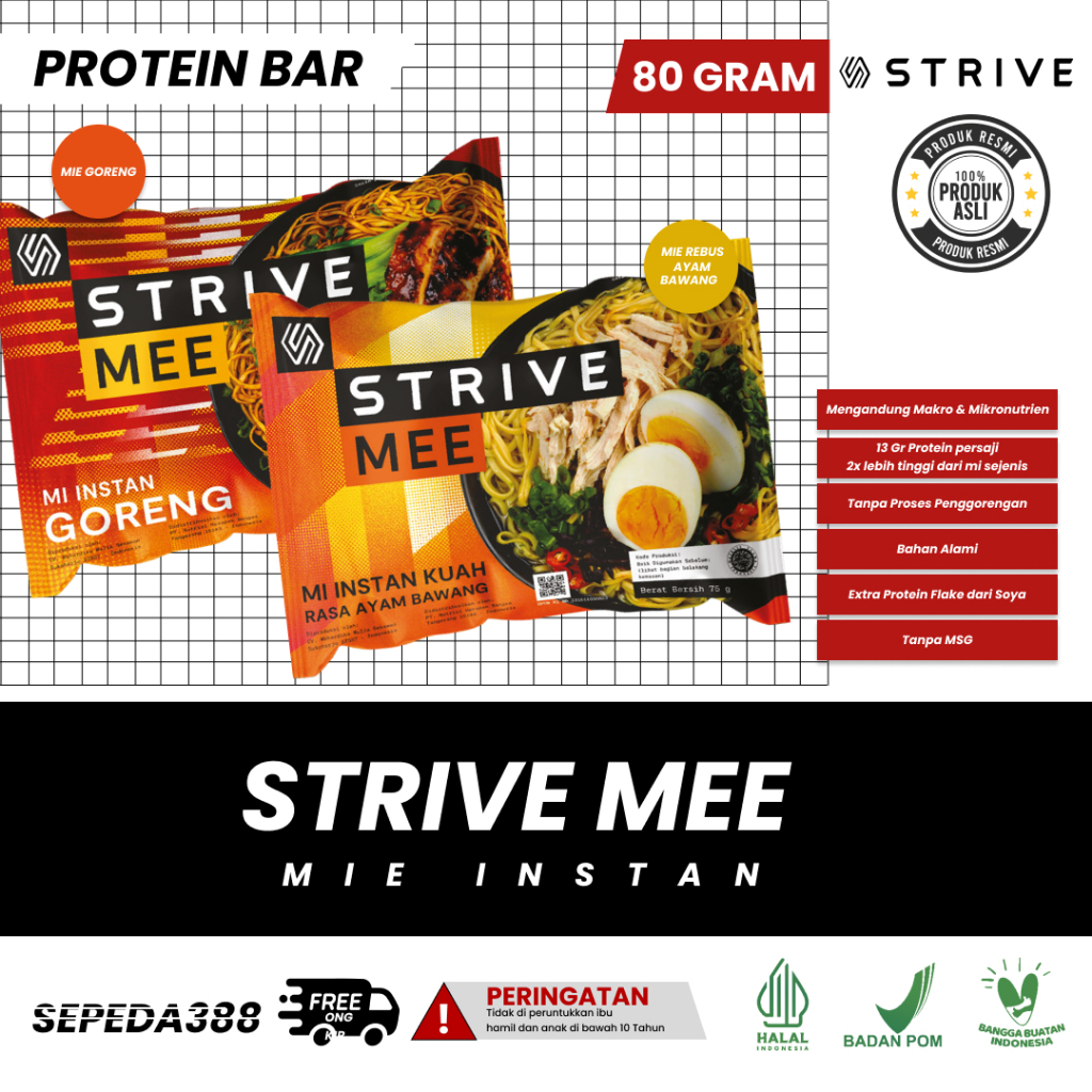 Jual Strive Mee mie instant high protein mie strive | Shopee Indonesia