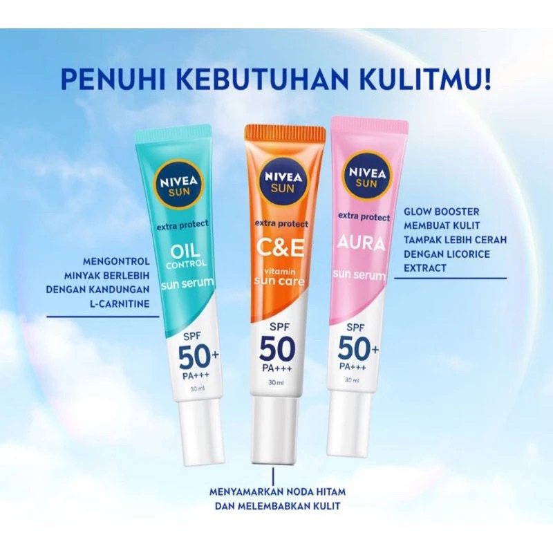 Jual Nivea Sun Protection Serum SPF 50+ PA+++ | NIVEA SUNSCREEN SPF50 ...