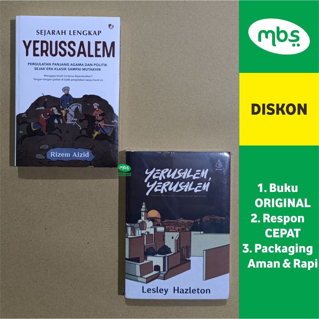 Jual PAKET BUKU SEJARAH LENGKAP YERUSSALEM (Pergulatan Panjang Agama ...