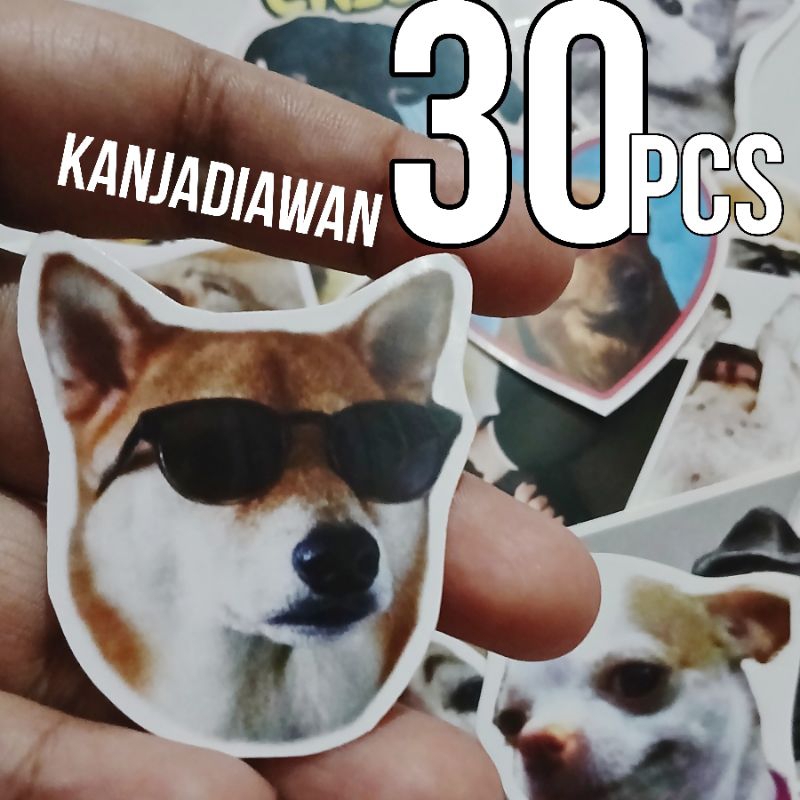 Jual Stiker Anjing Lucu 30 PC Sticker Anjing Animal Sticker dog ...