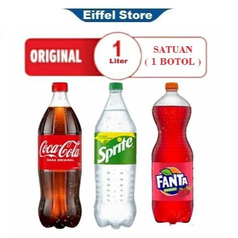 Jual BIG PROMO ! MINUMAN SODA SPRITE FANTA COCA COLA 1 Liter (FANTA TERMURAH, SPRITE TERMURAH ...