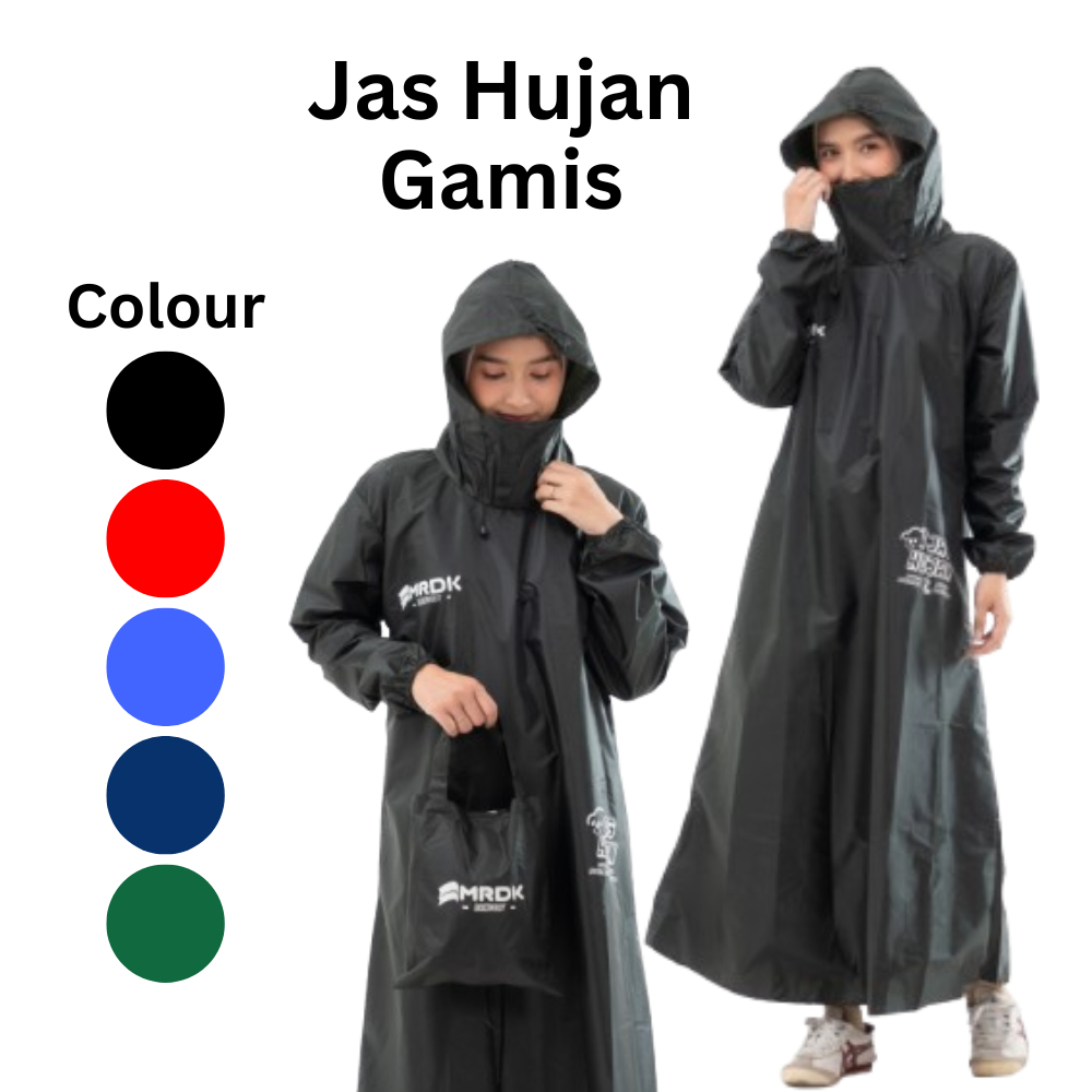 Jual Jas Hujan Rok Gamis Jumbo Aesthetic Wanita Muslimah Syari Mantol ...
