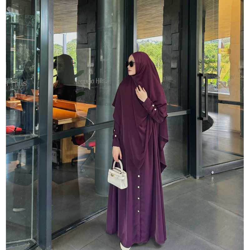 Jual Aisyah Set French khimar By Alveera | Shopee Indonesia