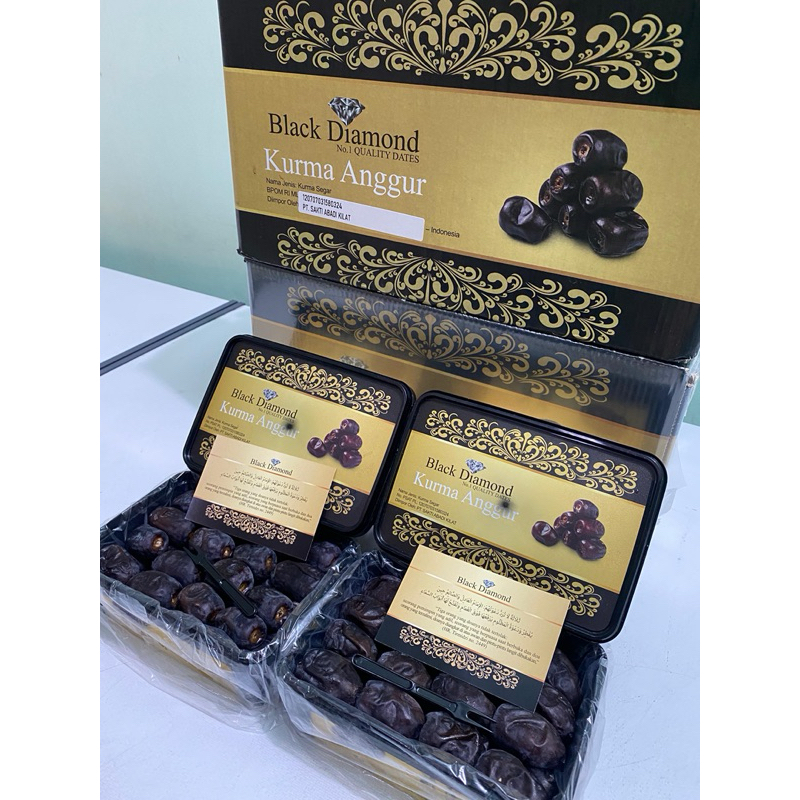 Jual KURMA ANGGUR BLACK DIAMOND 12x600GR | Shopee Indonesia