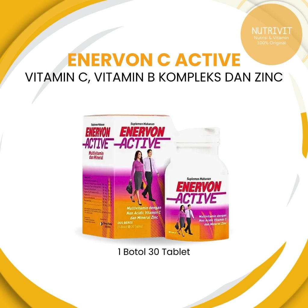 Jual ENERVON C / ENERVON C ACTIVE TAB 30S | Shopee Indonesia
