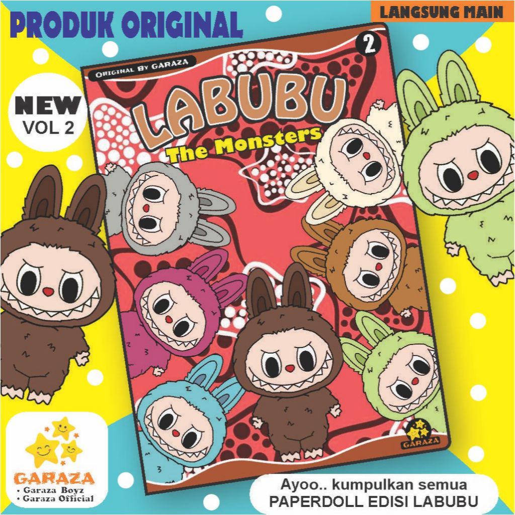 Jual Paperdoll V.2 L@bubu THE Monsters mainan Edukatif anak Viral | Shopee Indonesia