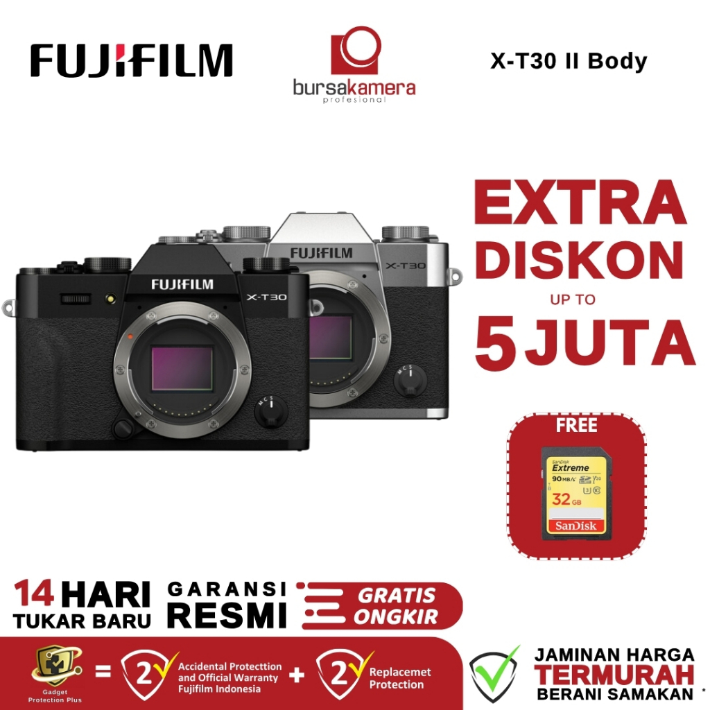 Jual FUJIFILM X-T30 II / XT30II / XT 30 II Mirrorless Camera BODY RESMI ...